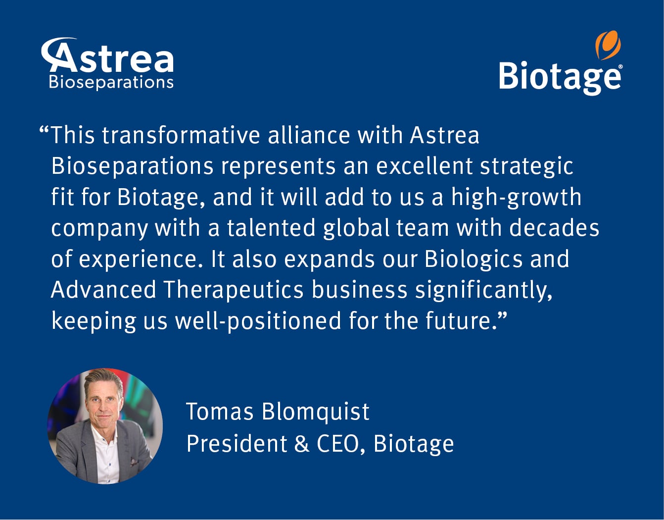 Biotage makes transformative acquisition of Astrea Bioseparations | Biotage