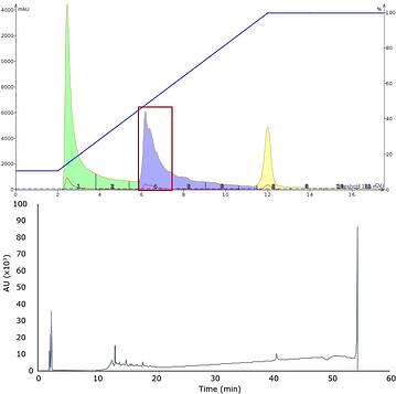 Optimizing a mobile phase gradient for peptide purification using flash ...
