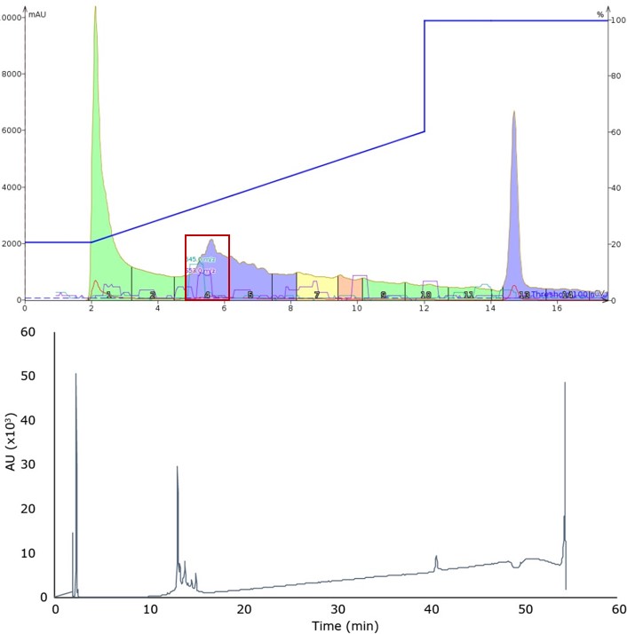 Optimizing a mobile phase gradient for peptide purification using flash ...