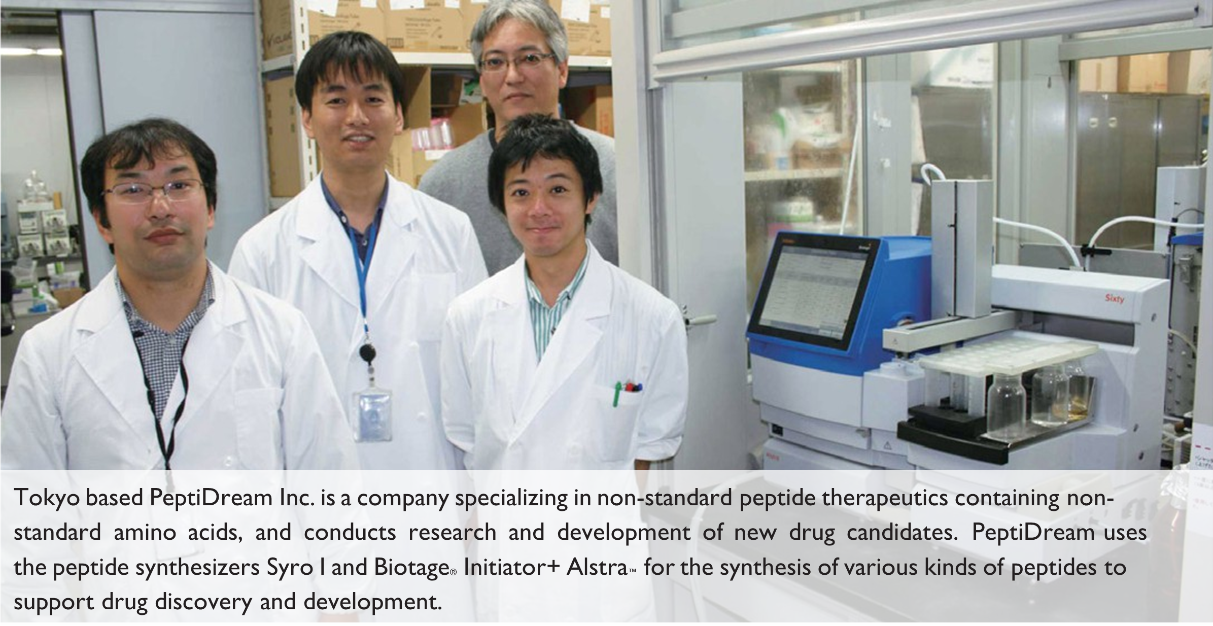 Using peptide synthesizers for discovery of non-standard peptides at PeptiDream | Biotage